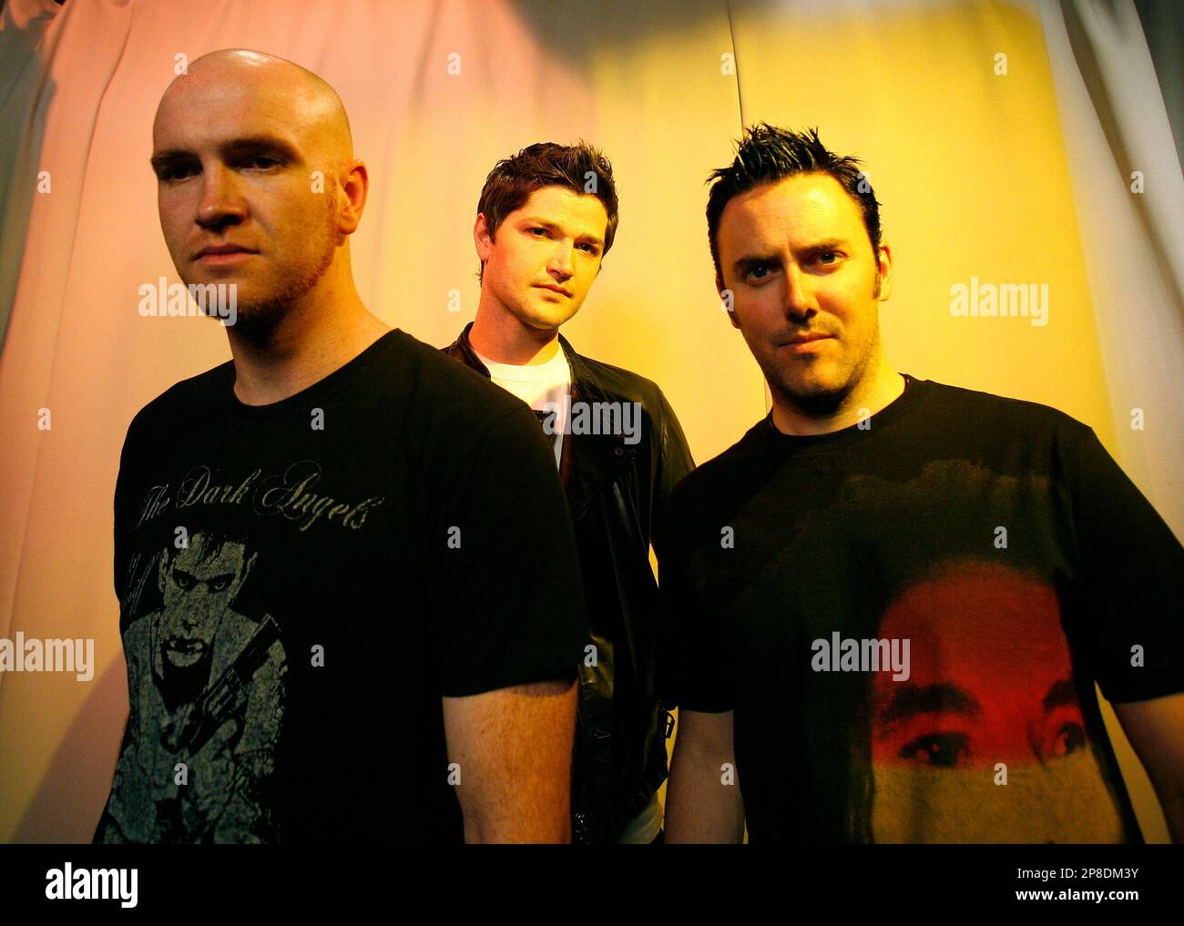 Band members from "The Script" Mark Sheehan, left, Danny O'Donoghue ...
