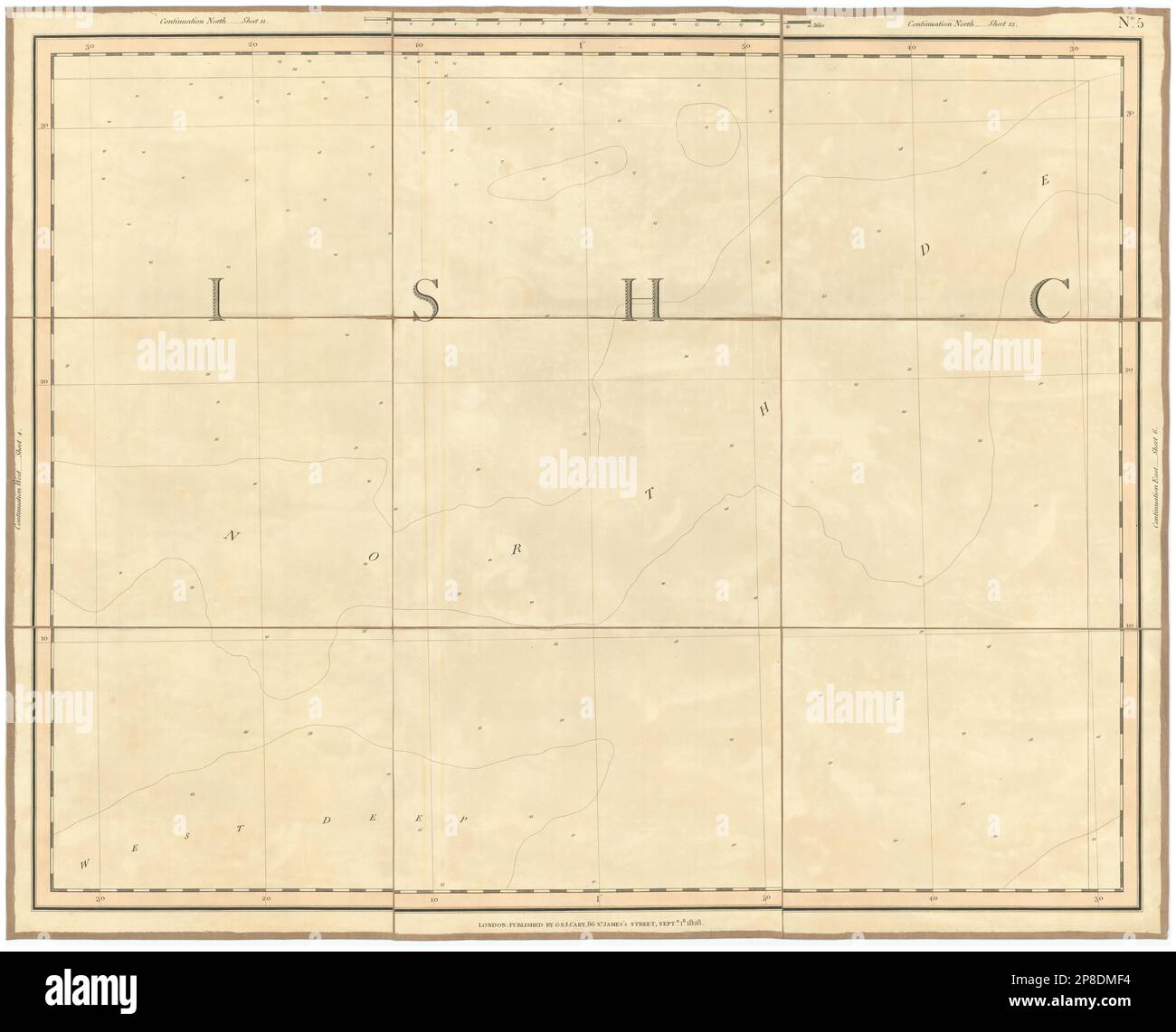 Part of the English Channel. North Deep. West Deep. CARY 1832 old ...