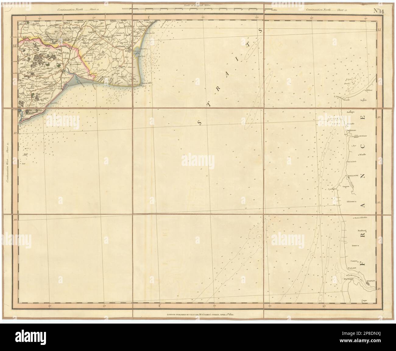 Map of south east england kent hi-res stock photography and images - Alamy