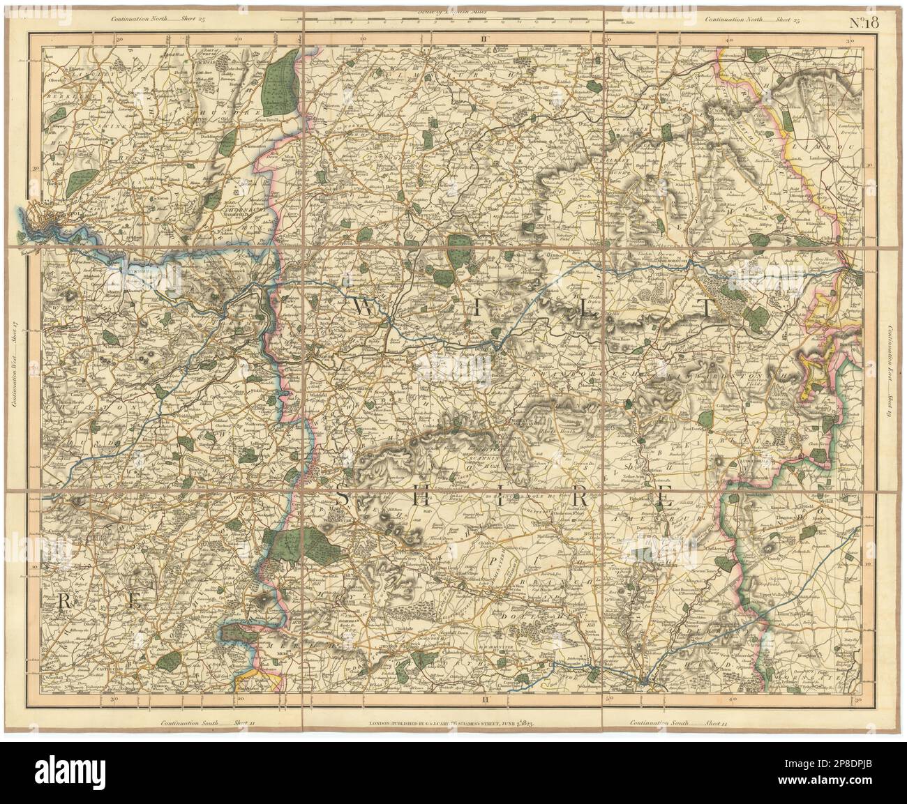 19th century london map Cut Out Stock Images & Pictures - Alamy