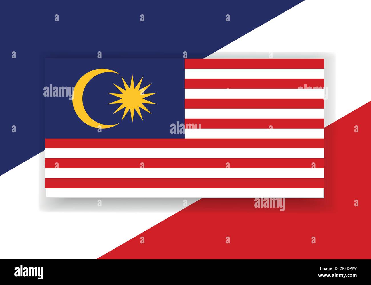 Vector Malaysia Flag. Country flag design. Flat vector flag Stock ...