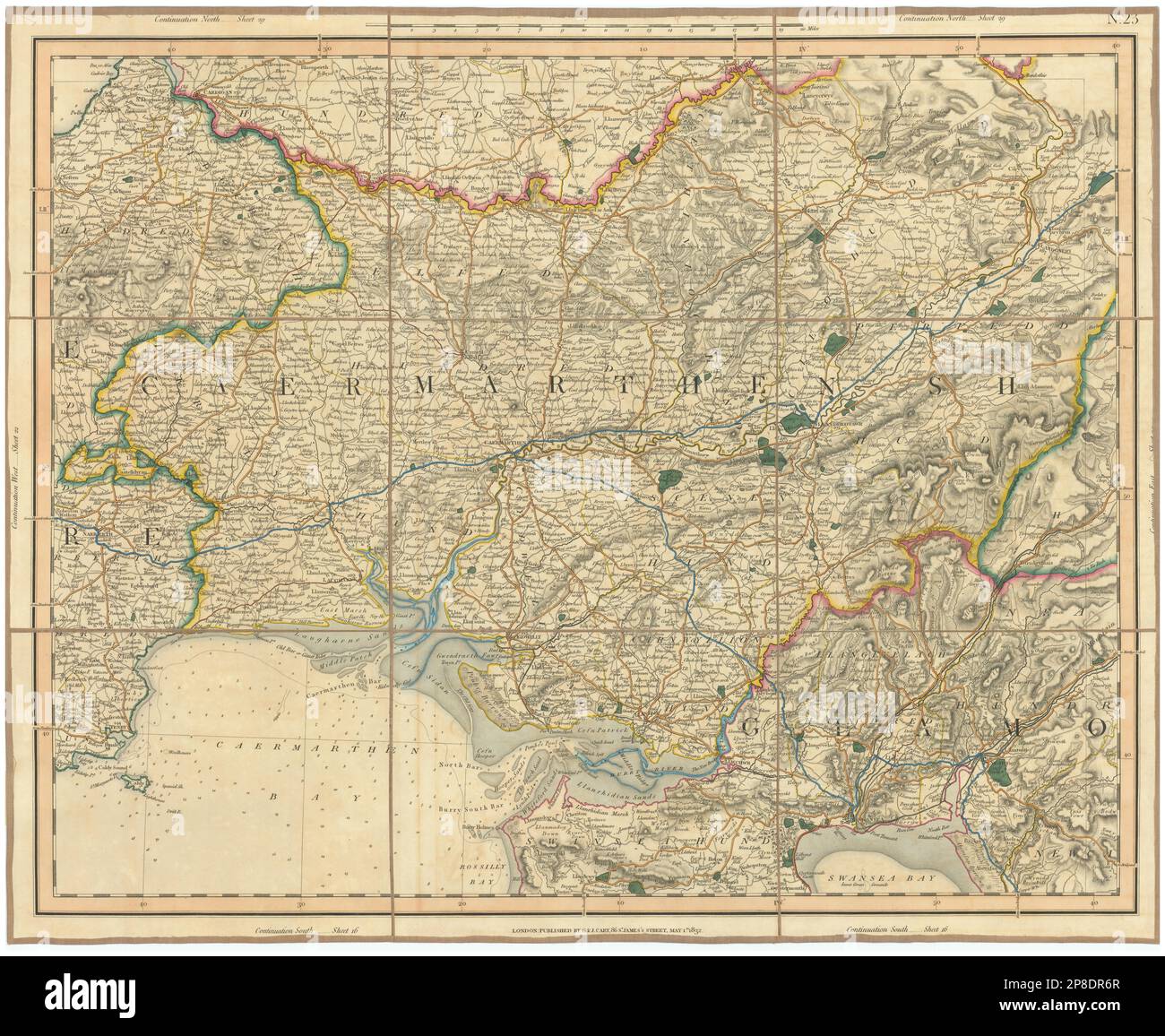 Map of gower hi-res stock photography and images - Alamy