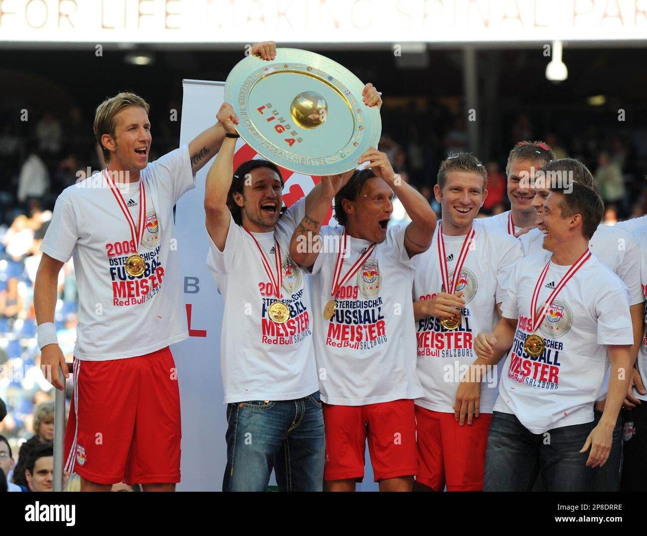 Salzburg's Marc Janko, NicoKovac, Laszlo Bodnar, Ronald Gercaliu,AND ...