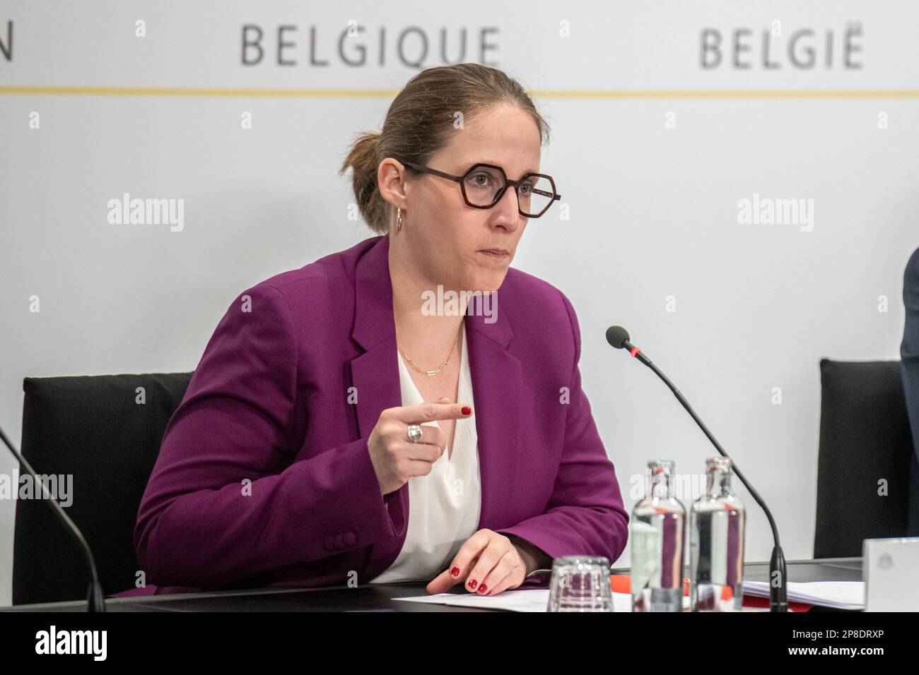 State Secretary for Asylum and Migration policy Nicole de Moor is seen ...