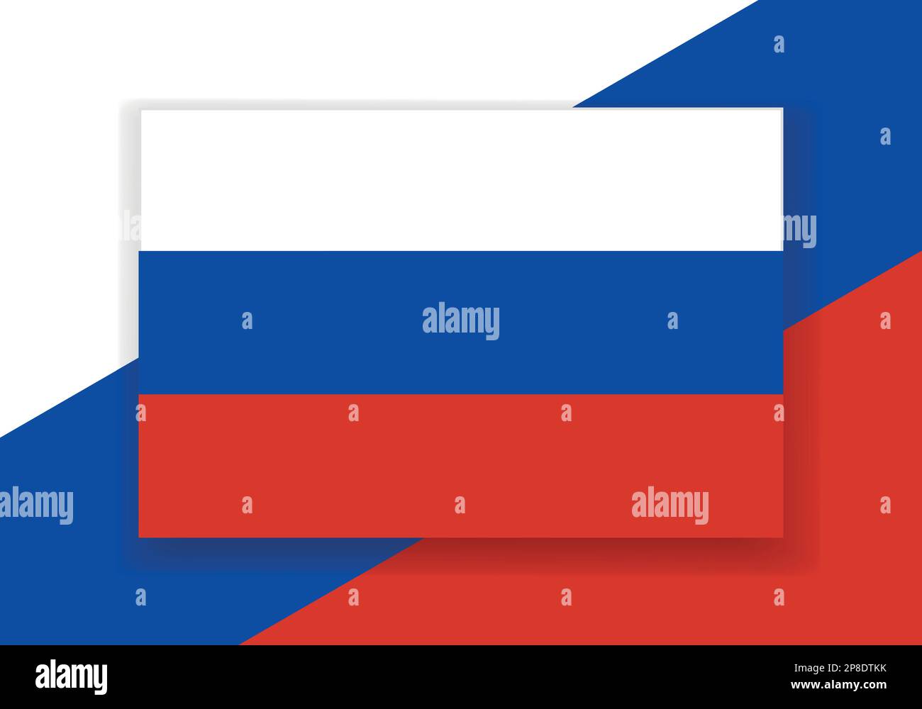 Vector Russia Flag. Country flag design. Flat vector flag Stock Vector ...