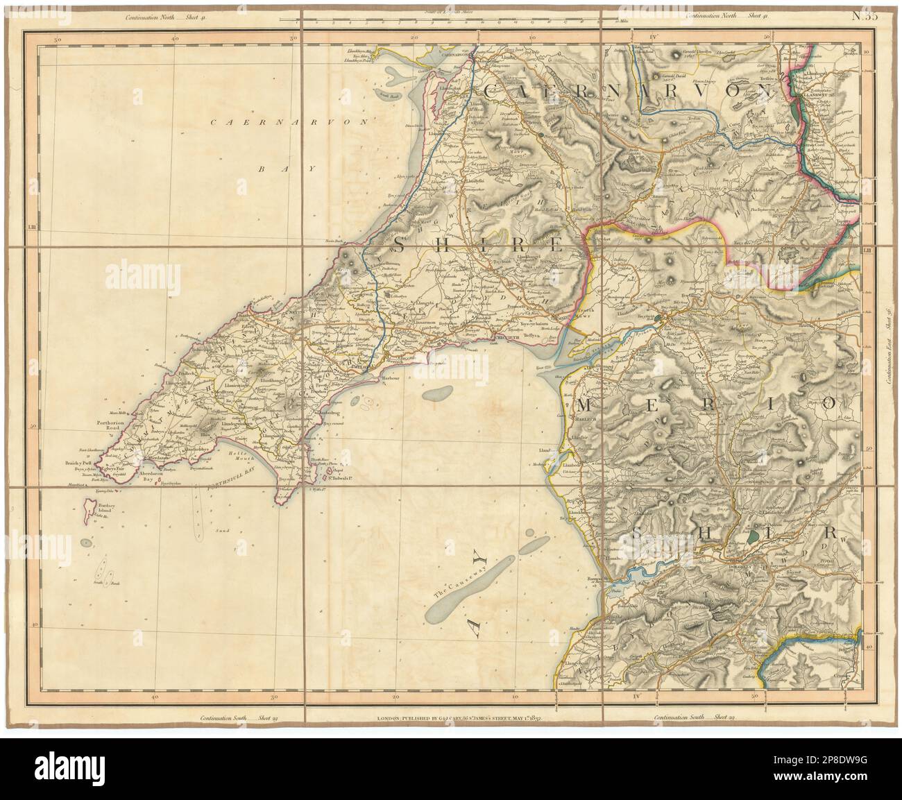 SNOWDONIA & LLYN PENINSULA. Carnarvonshire, West Merionethshire. CARY ...