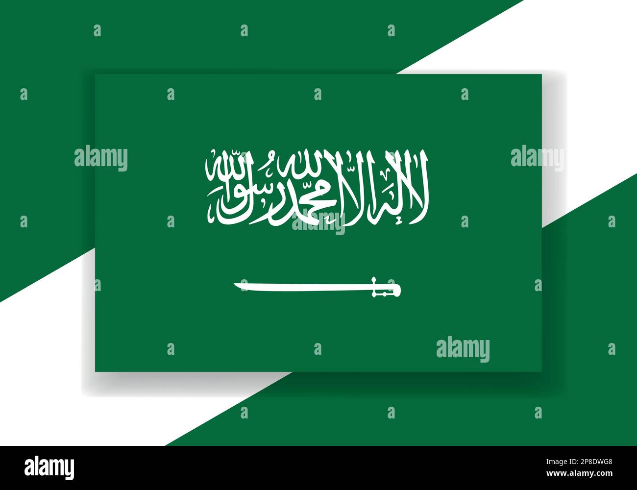 Vector Saudi Arabia Flag. Country flag design. Flat vector flag Stock ...