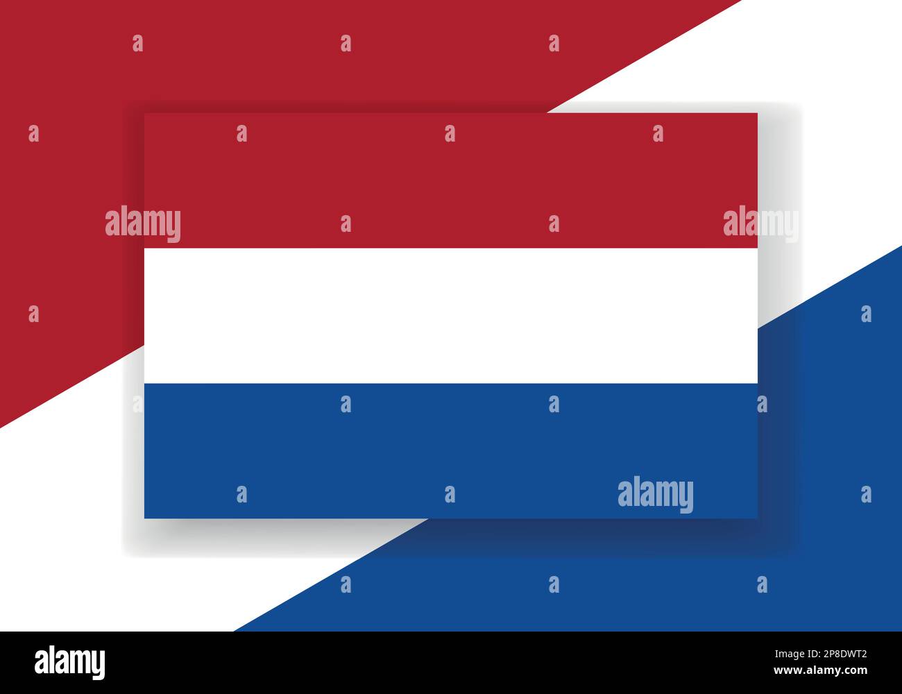 Vector Netherlands Flag. Country flag design. Flat vector flag Stock ...