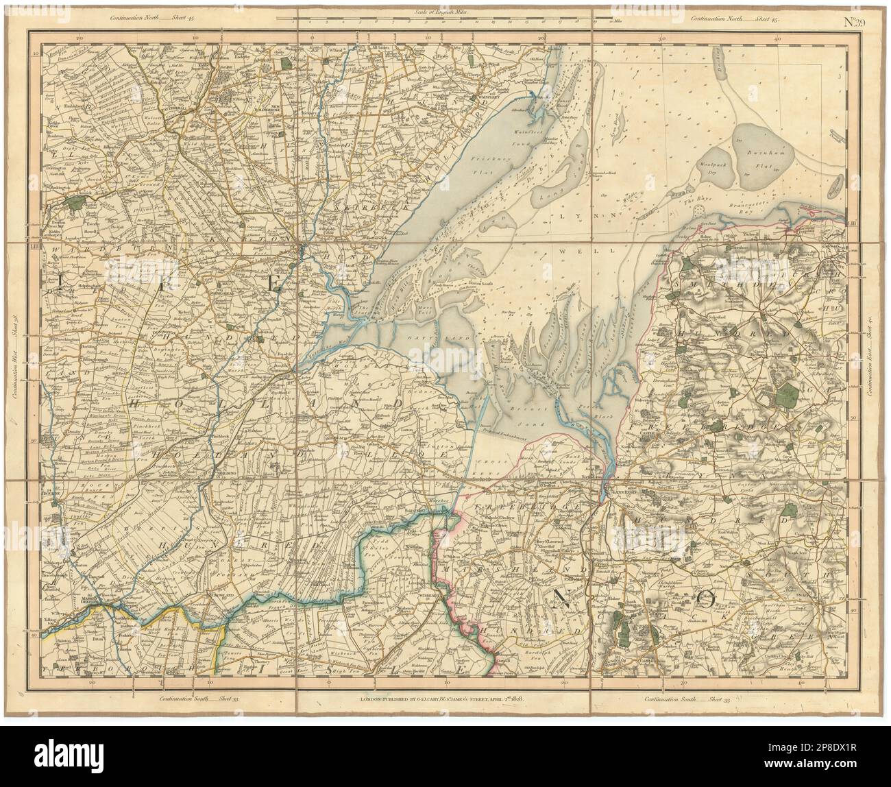THE WASH & NORTHERN FENS. Lincolnshire Holland King's Lynn Norfolk CARY ...