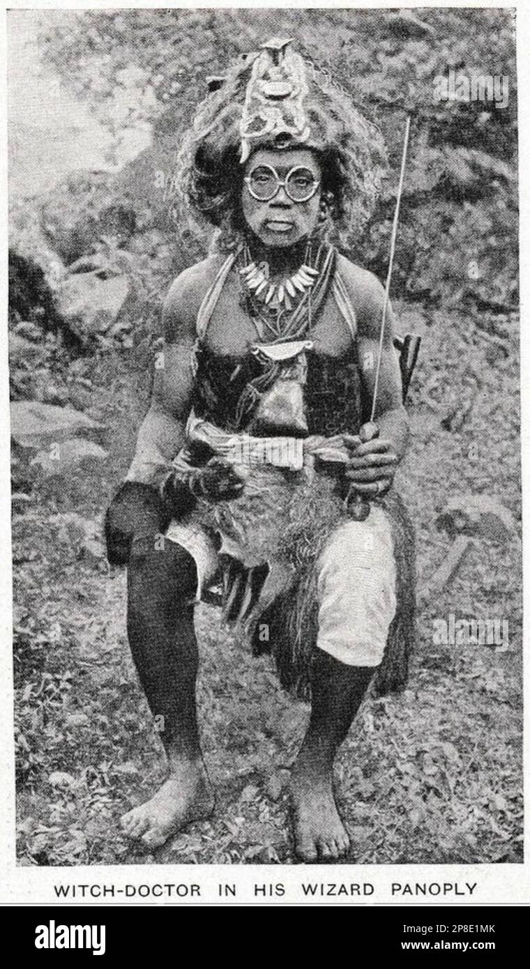 Witch Doctor in his wizard panoply Stock Photo - Alamy