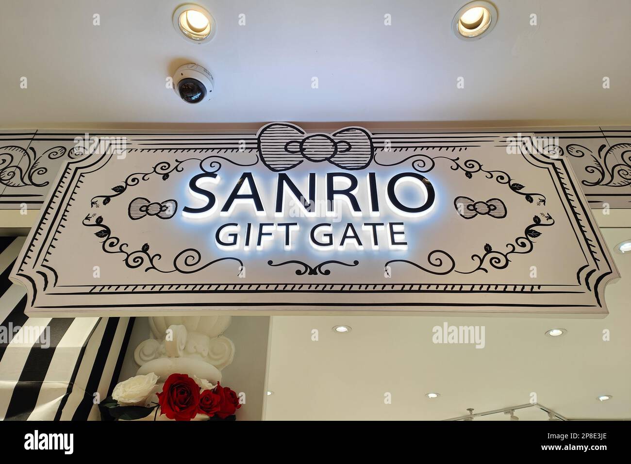 SHANGHAI, CHINA - MARCH 9,2023 - A general view of the SANRIO gift gate ...