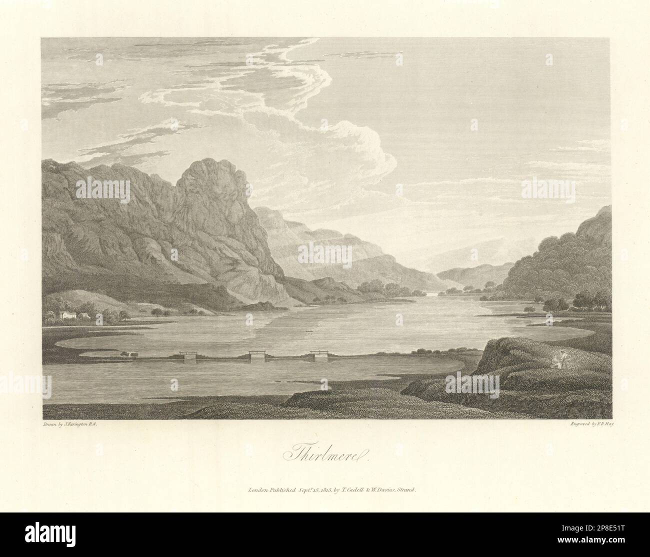 View of Thirlmere by Joseph Farington. English Lake District. Cumbria ...