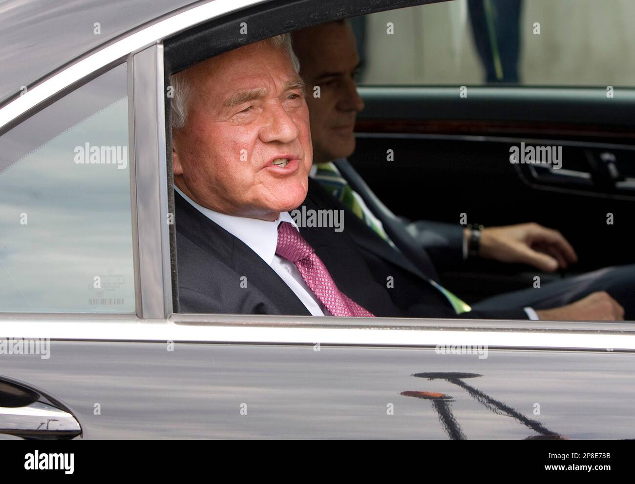 Magna International Inc. Chairman Frank Stronach arrives for a meeting ...