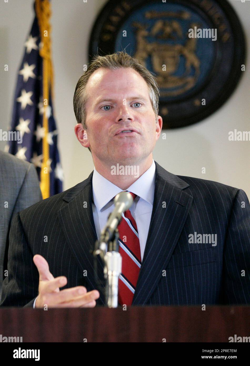 FILE- In this Friday, Aug. 8, 2008 file photo, Michigan Attorney ...