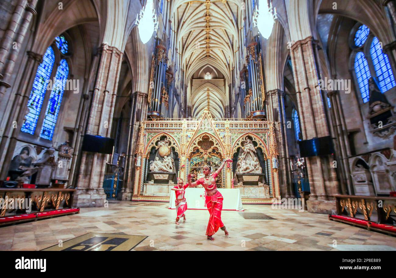 London UK 9 March 2023 Arunima Kumar Dance - South Asian dance company ...