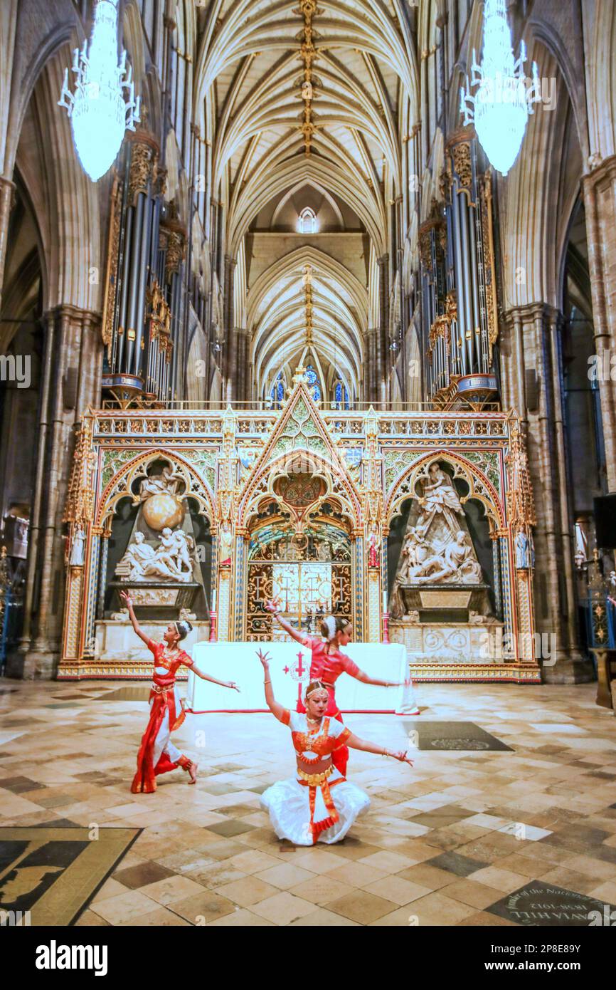 London UK 9 March 2023 Arunima Kumar Dance - South Asian dance company ...