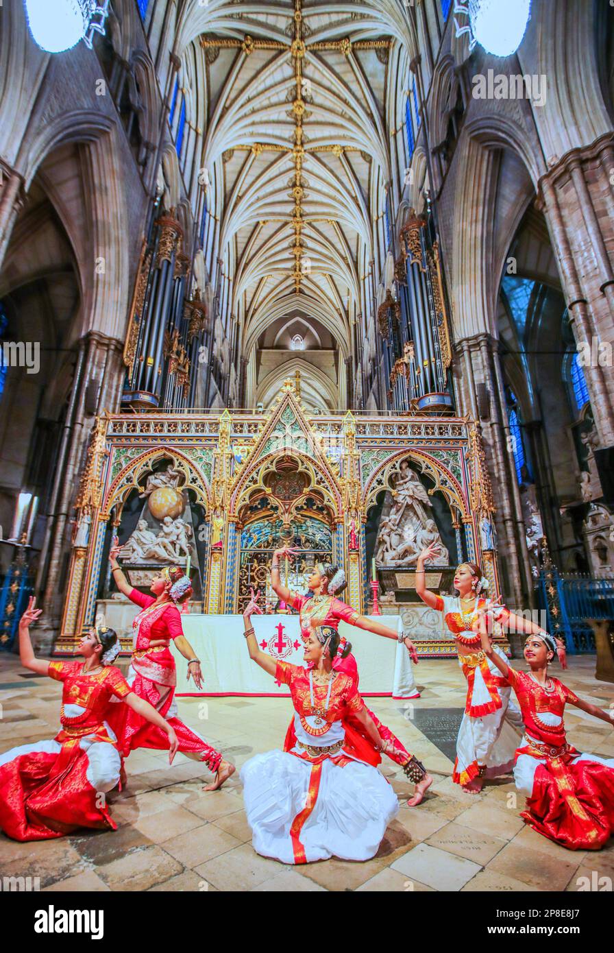 London UK 9 March 2023 Arunima Kumar Dance - South Asian dance company ...