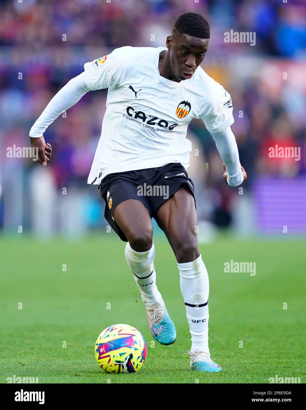 Ilaix Moriba of Valencia CF during the La Liga match between FC ...