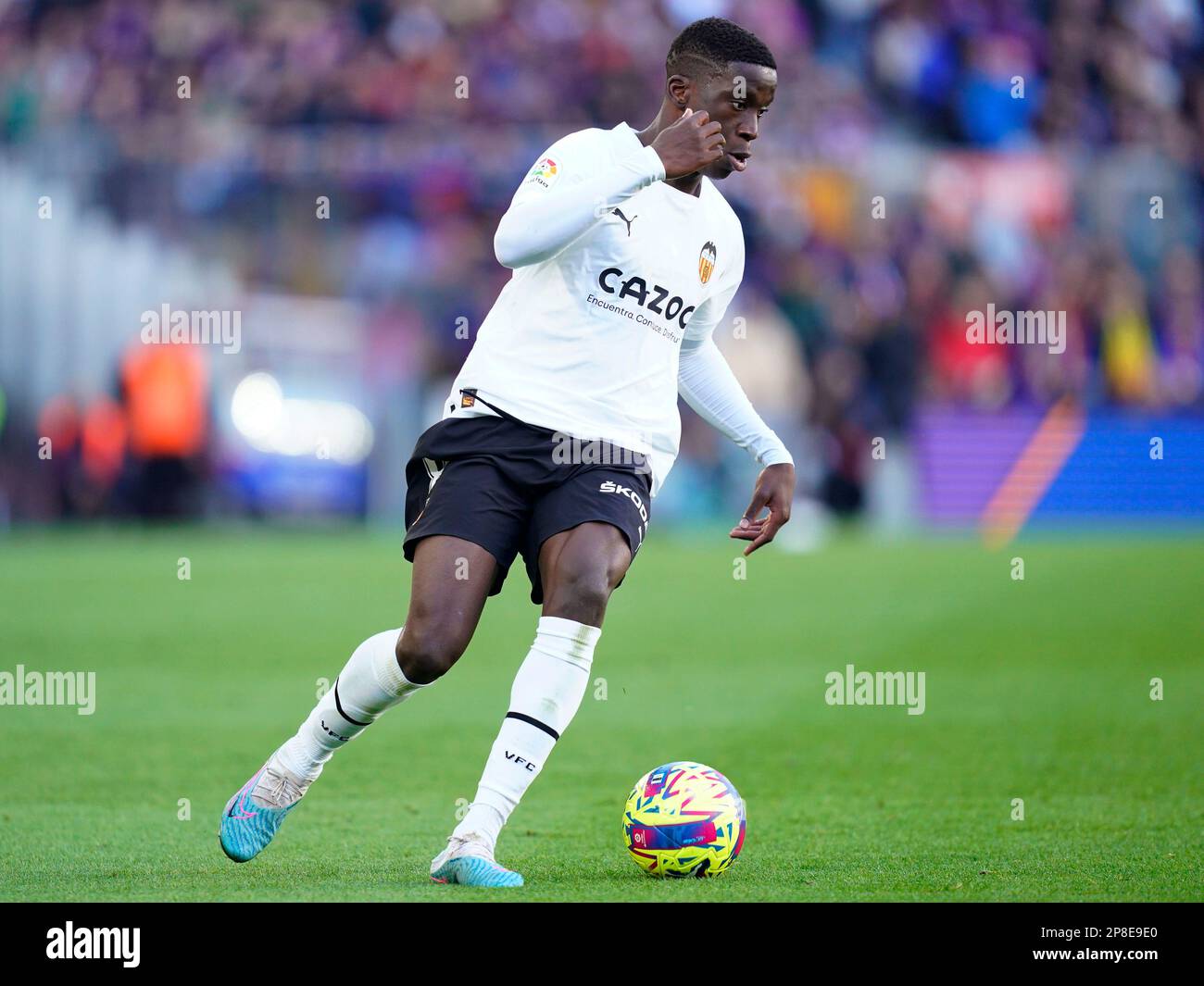Ilaix Moriba of Valencia CF during the La Liga match between FC ...