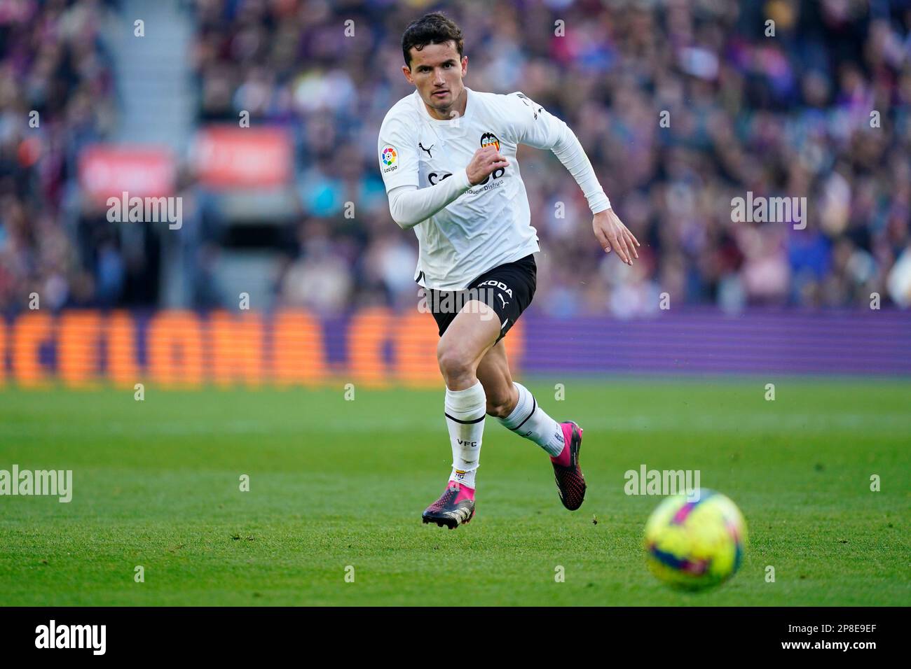 Hugo Guillamon of Valencia CF during the La Liga match between FC ...