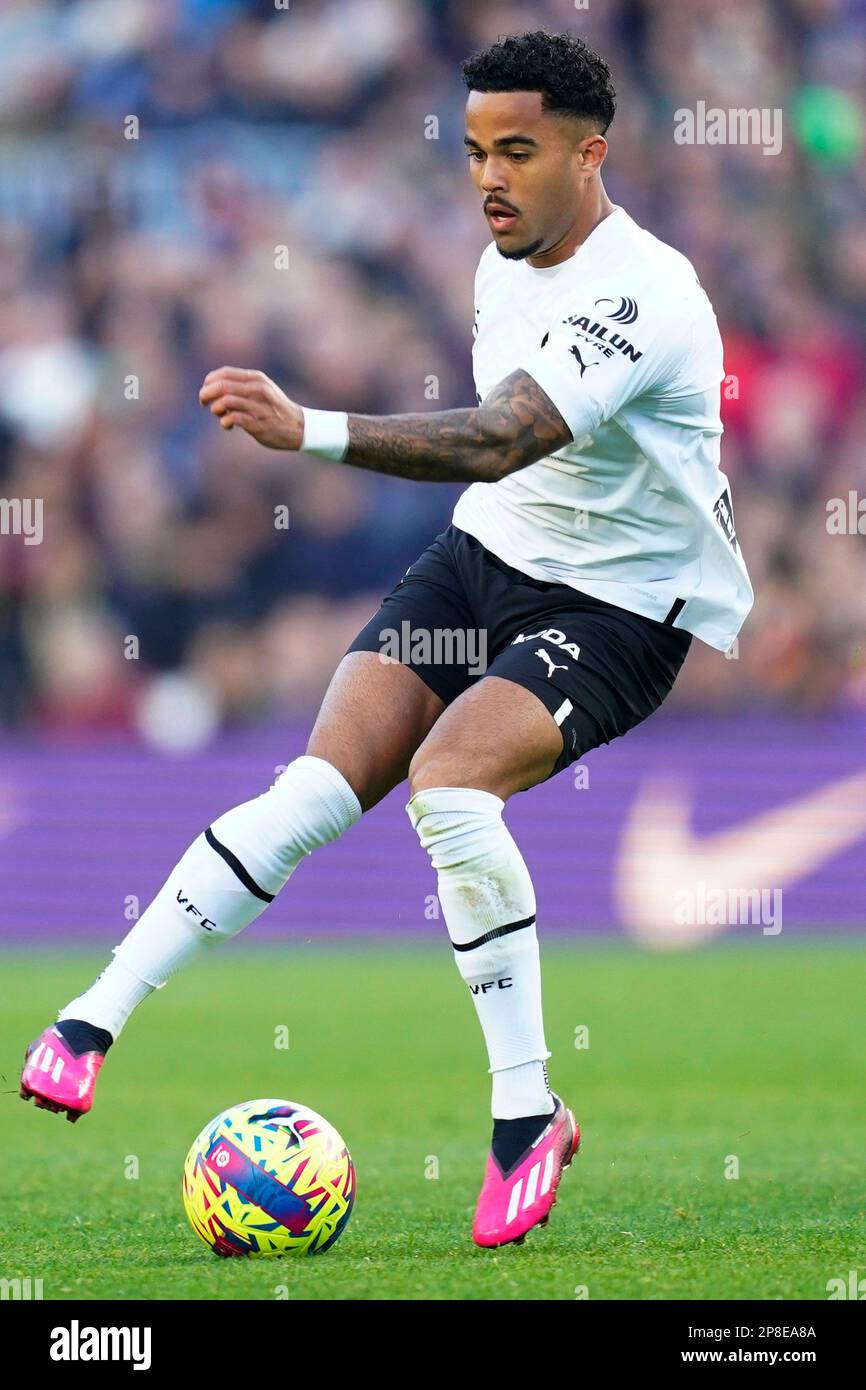 Justin Kluivert of Valencia CF during the La Liga match between FC ...
