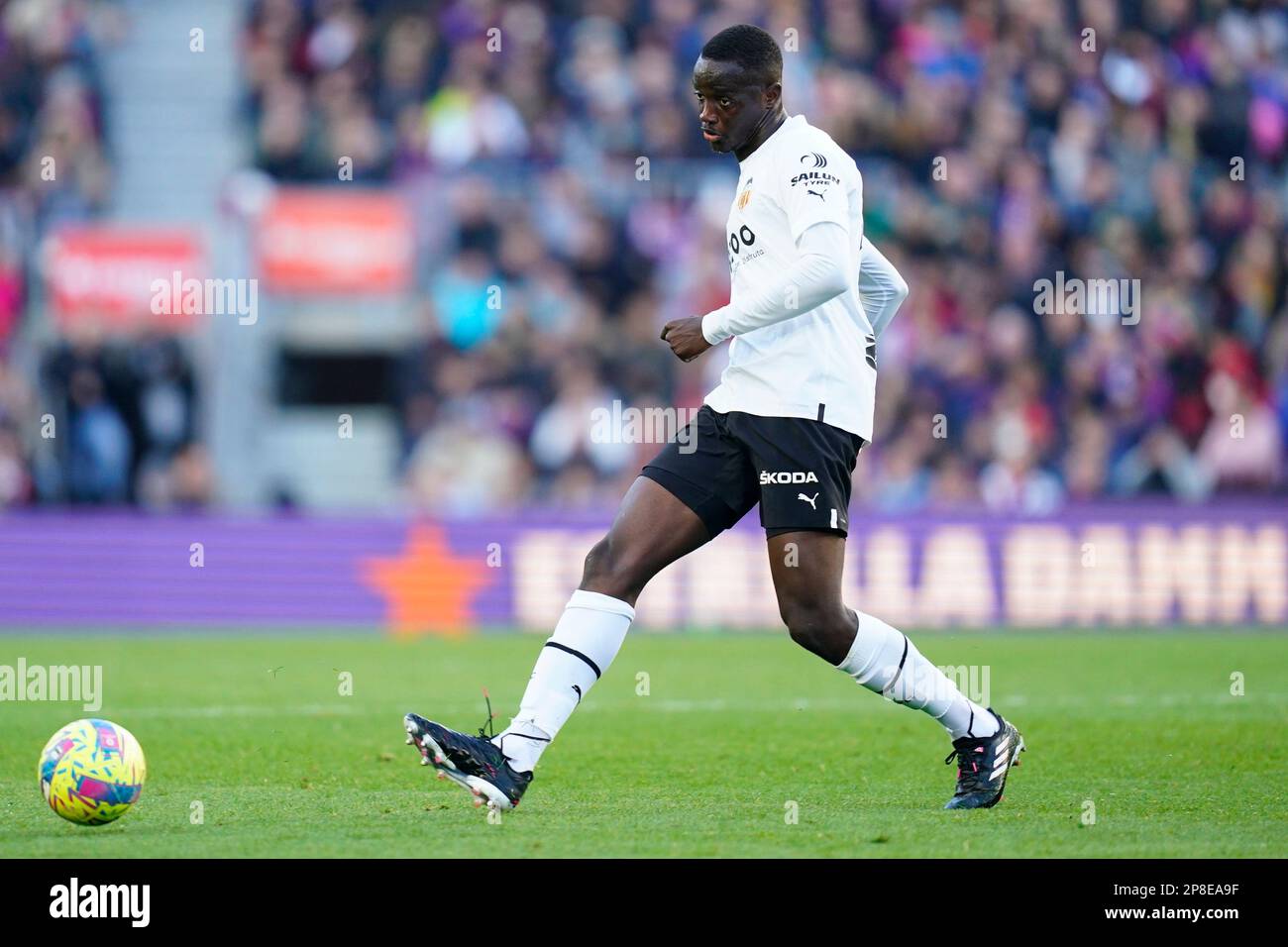 Mouctar Diakhaby of Valencia CF during the La Liga match between FC ...