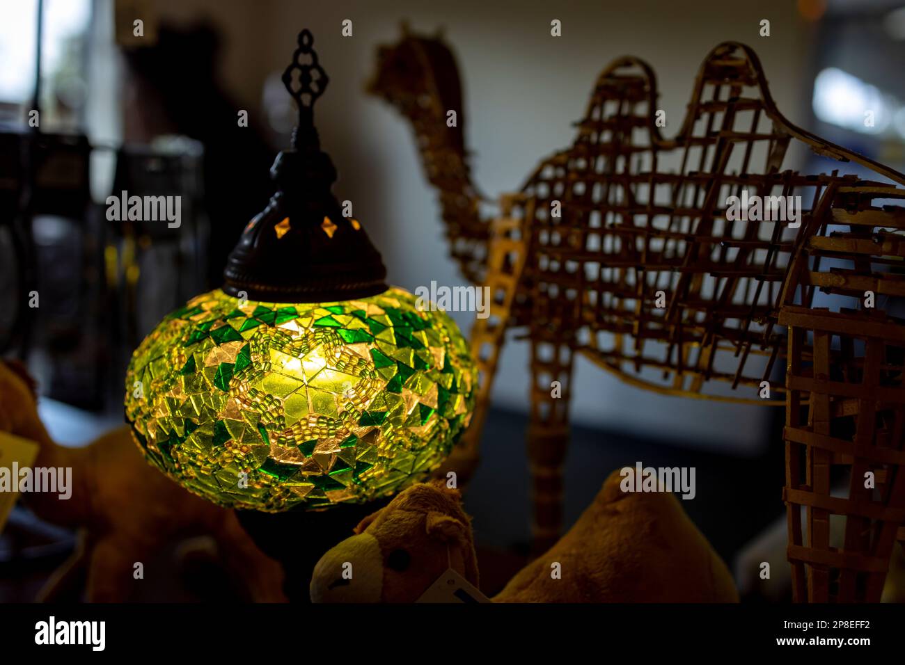 Lampshade with decorative camel shape design dim lighting oriental ...