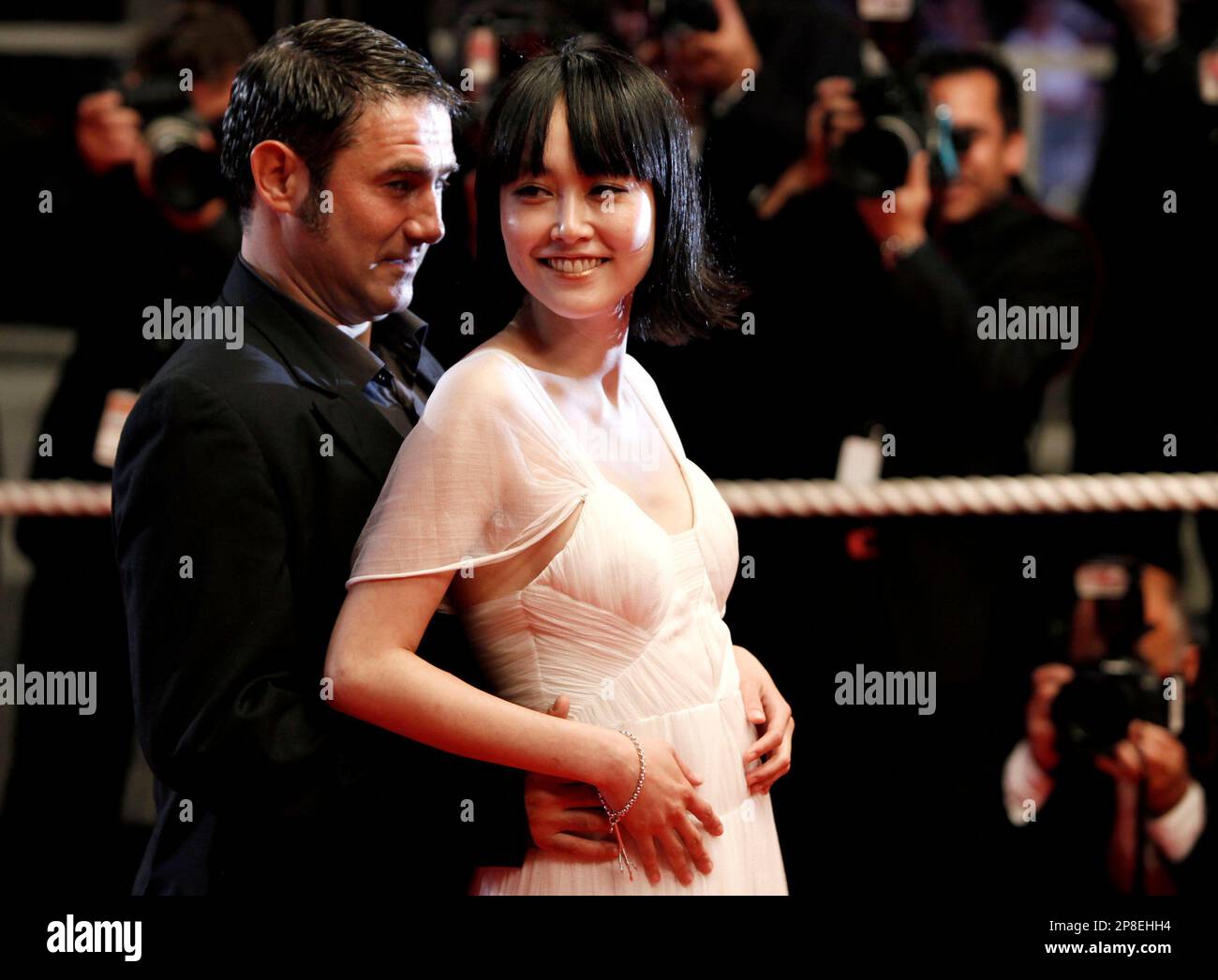 Spanish actor Sergi Lopez and Japanese actress Rinko Kikuchi arrive on ...