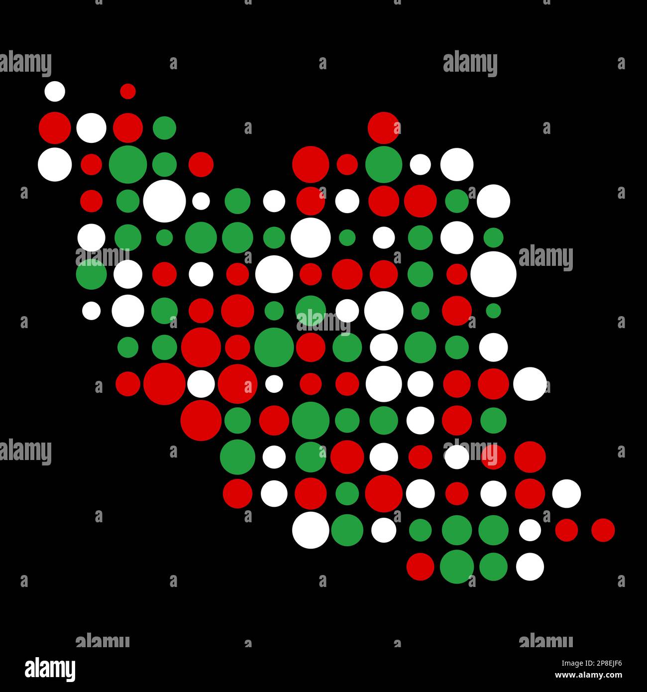 Abstract vector color map iran hi-res stock photography and images - Alamy