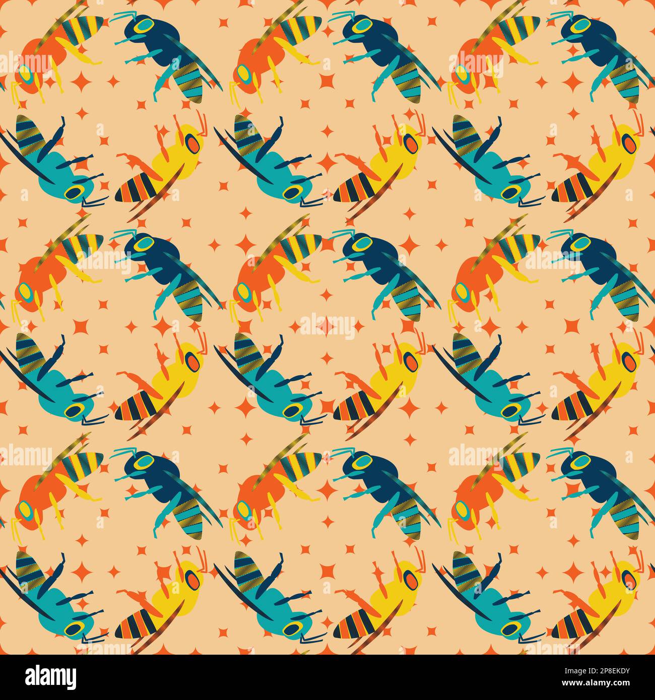 Africanized bees Stock Vector Images - Alamy