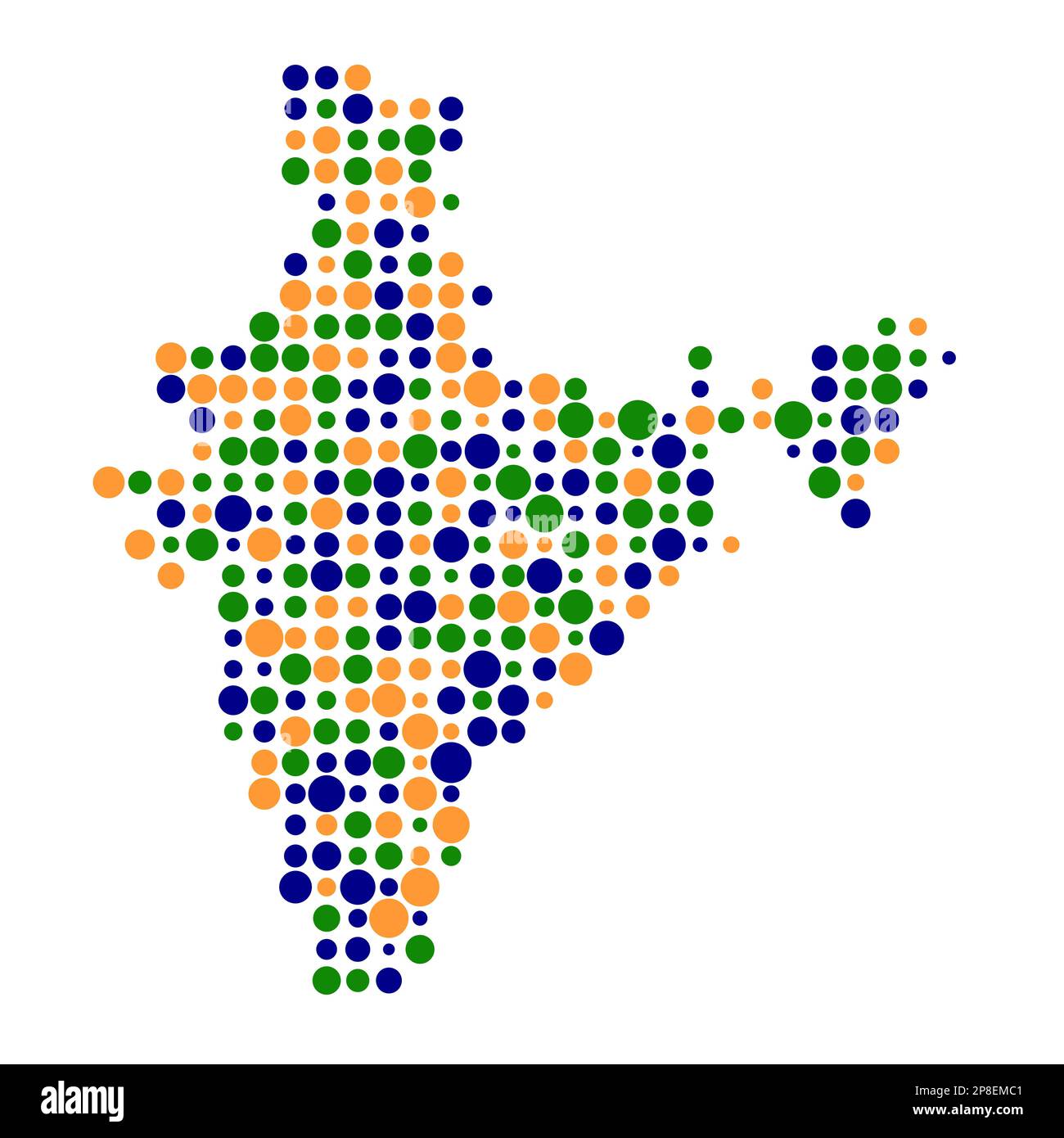 India map silhouette Cut Out Stock Images & Pictures - Alamy