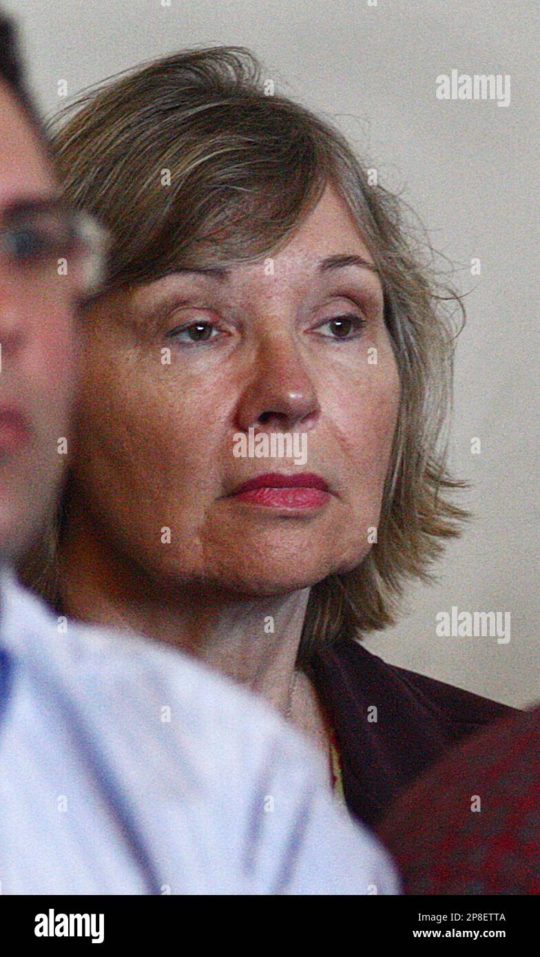 Susan Haynes, mother of Philip Markoff, sits in court before a ...