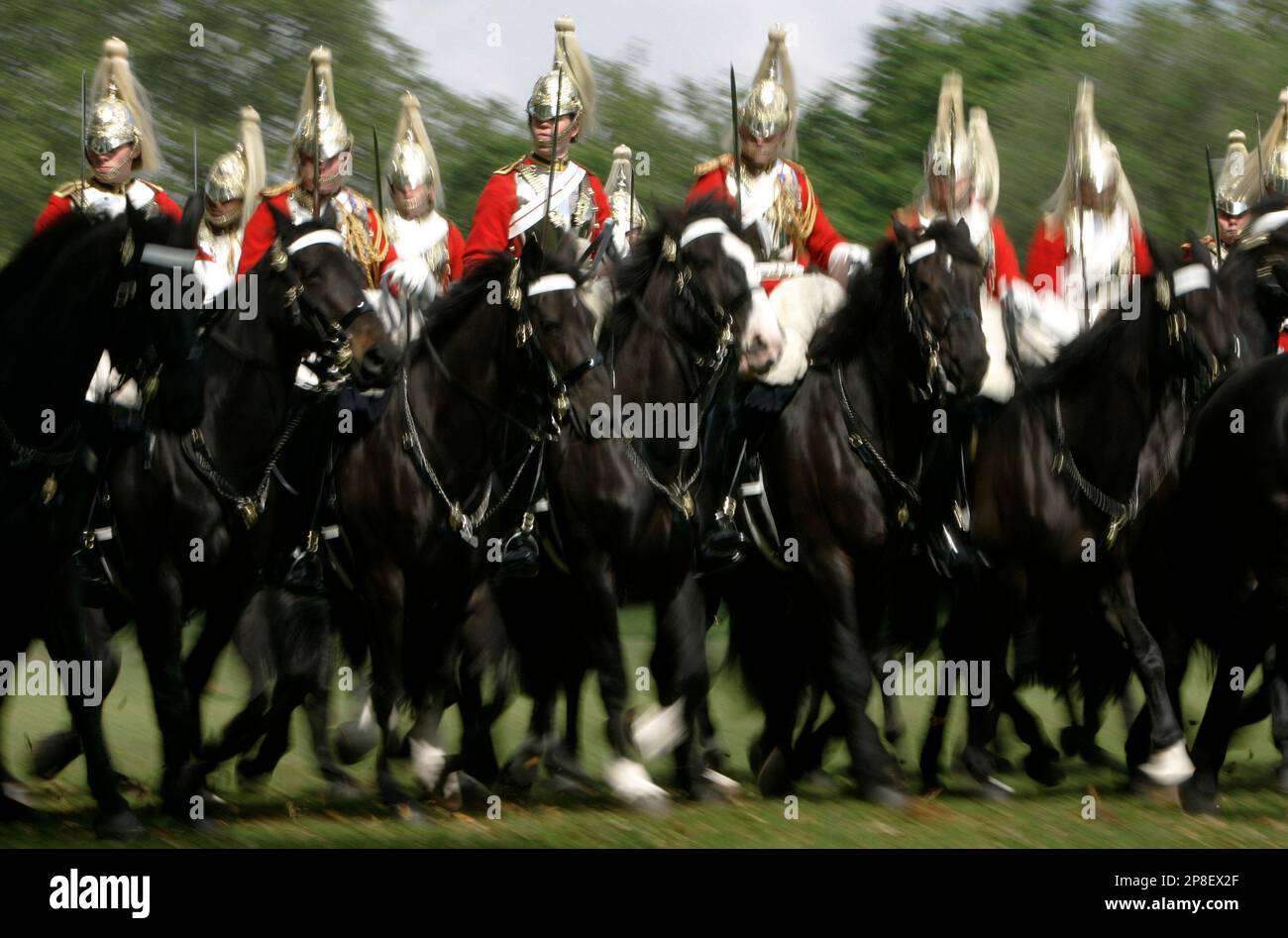 Cavalrymen of the Life Guards parade for Major General William Cubitt ...
