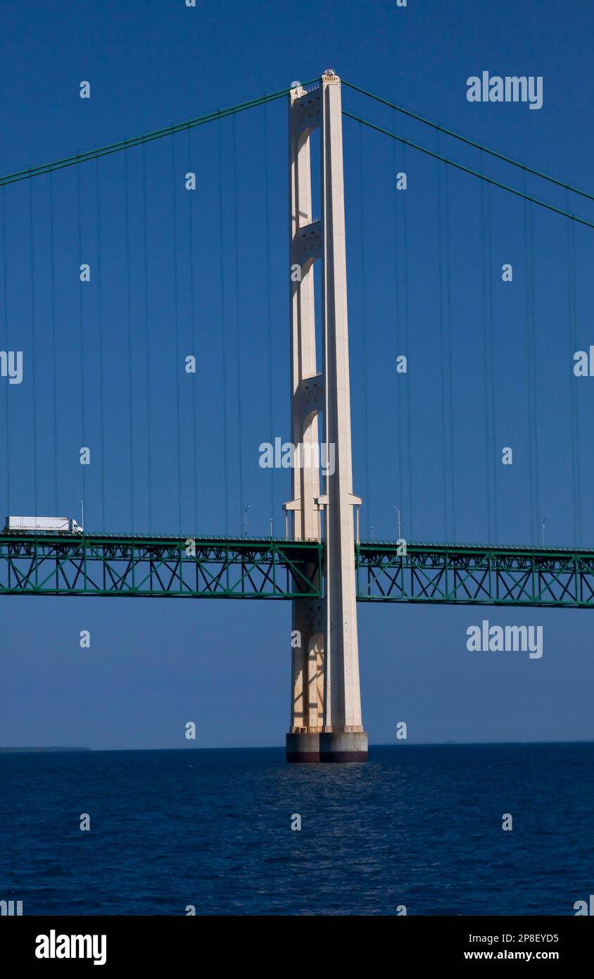 One of the support piers of a large suspension bridge Stock Photo - Alamy