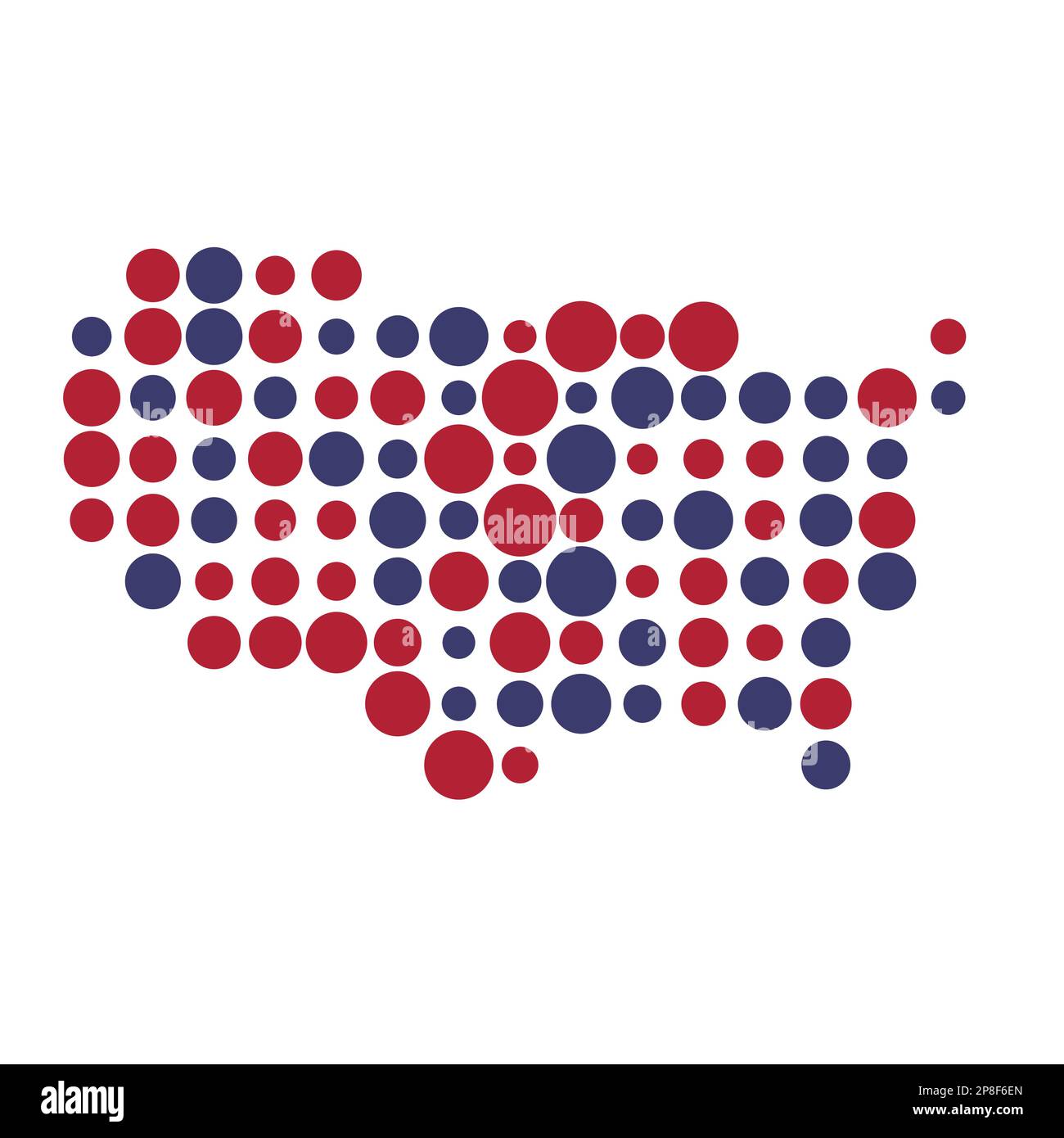 United states Map Silhouette Pixelated generative pattern illustration ...