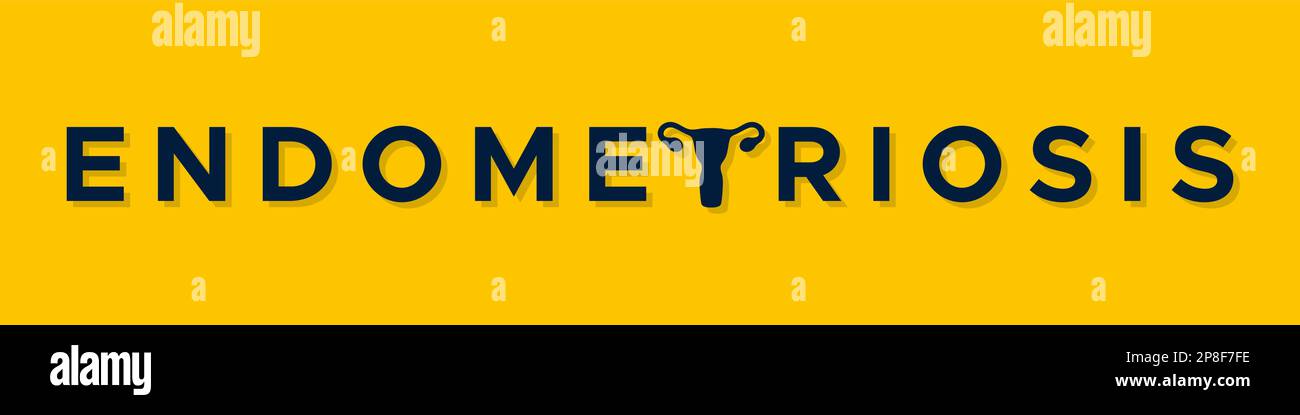 Endometriosis Awareness Month. March. Female reproductive system ...