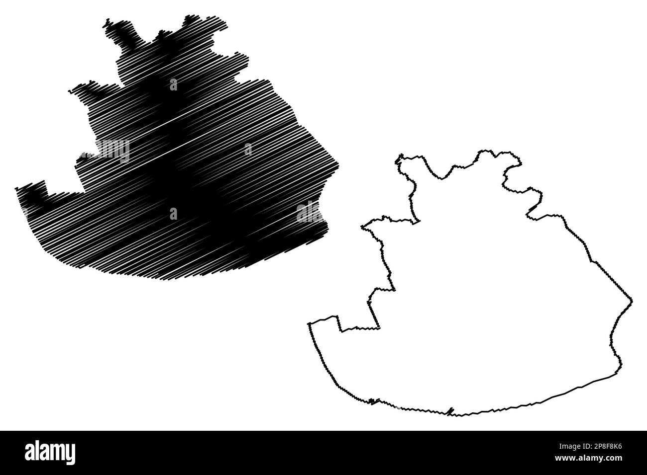 Lancashire vector outline map hi-res stock photography and images - Alamy