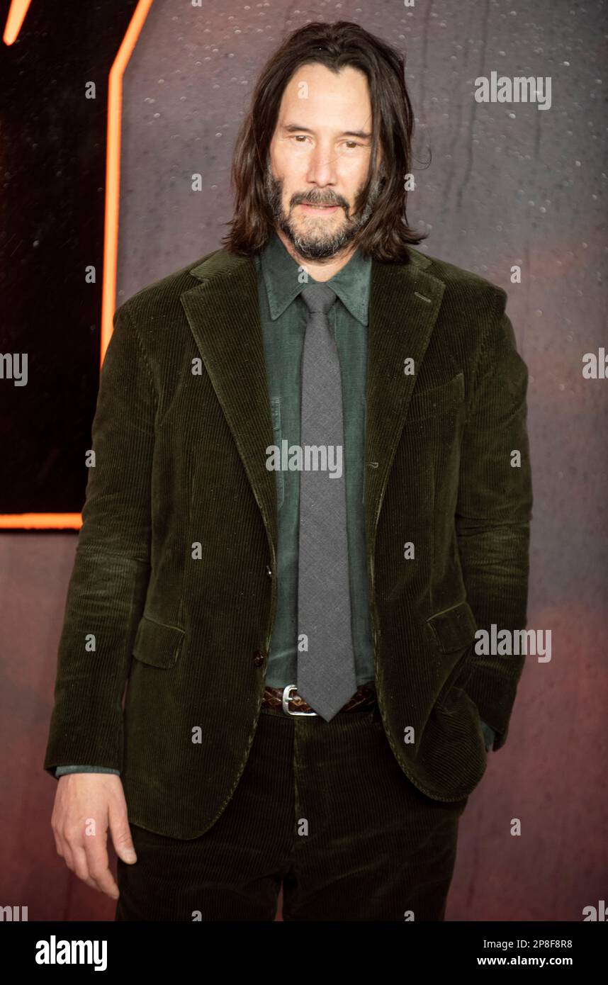Keanu Reeve at the 'John Wick: Chapter 4' film premiere, London, UK ...