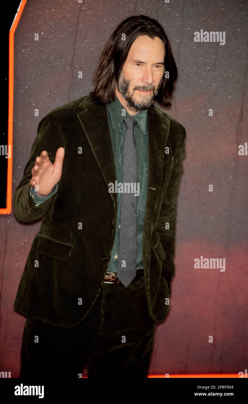 Keanu Reeve at the 'John Wick: Chapter 4' film premiere, London, UK ...