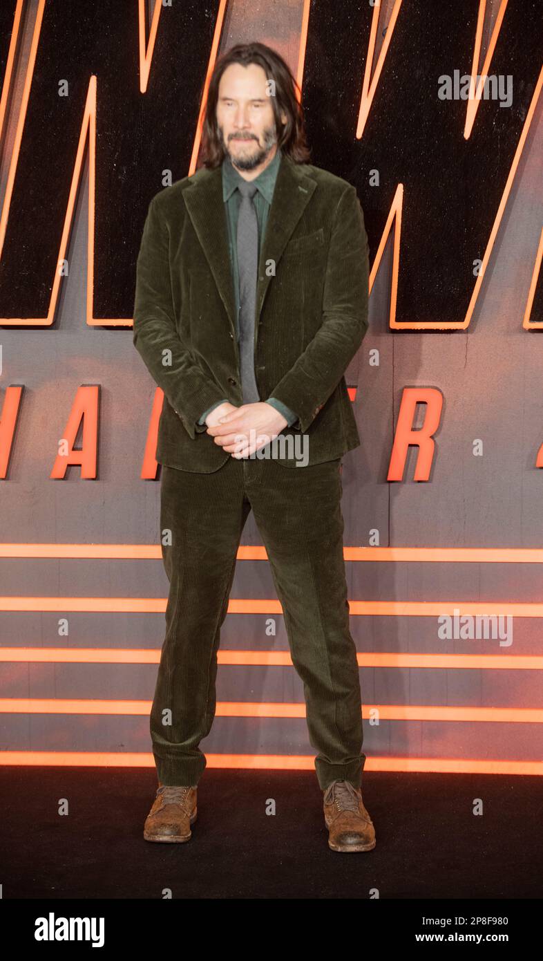 Keanu Reeve at the 'John Wick: Chapter 4' film premiere, London, UK ...