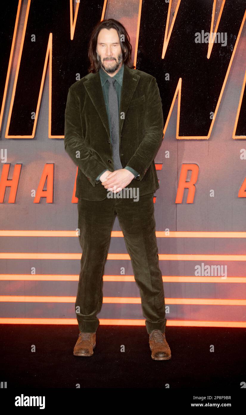 Keanu Reeve at the 'John Wick: Chapter 4' film premiere, London, UK ...