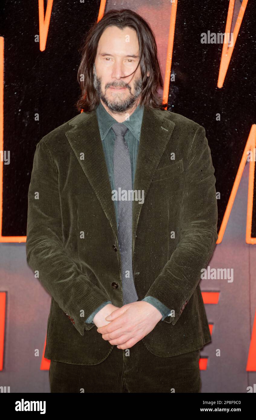 Keanu Reeve at the 'John Wick: Chapter 4' film premiere, London, UK ...