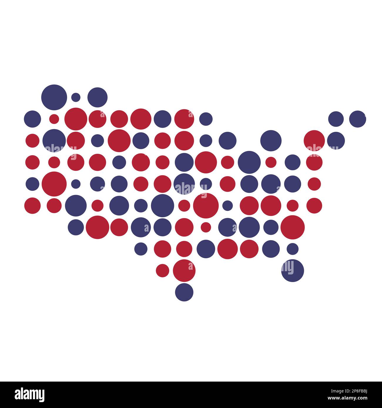 United states Map Silhouette Pixelated generative pattern illustration ...