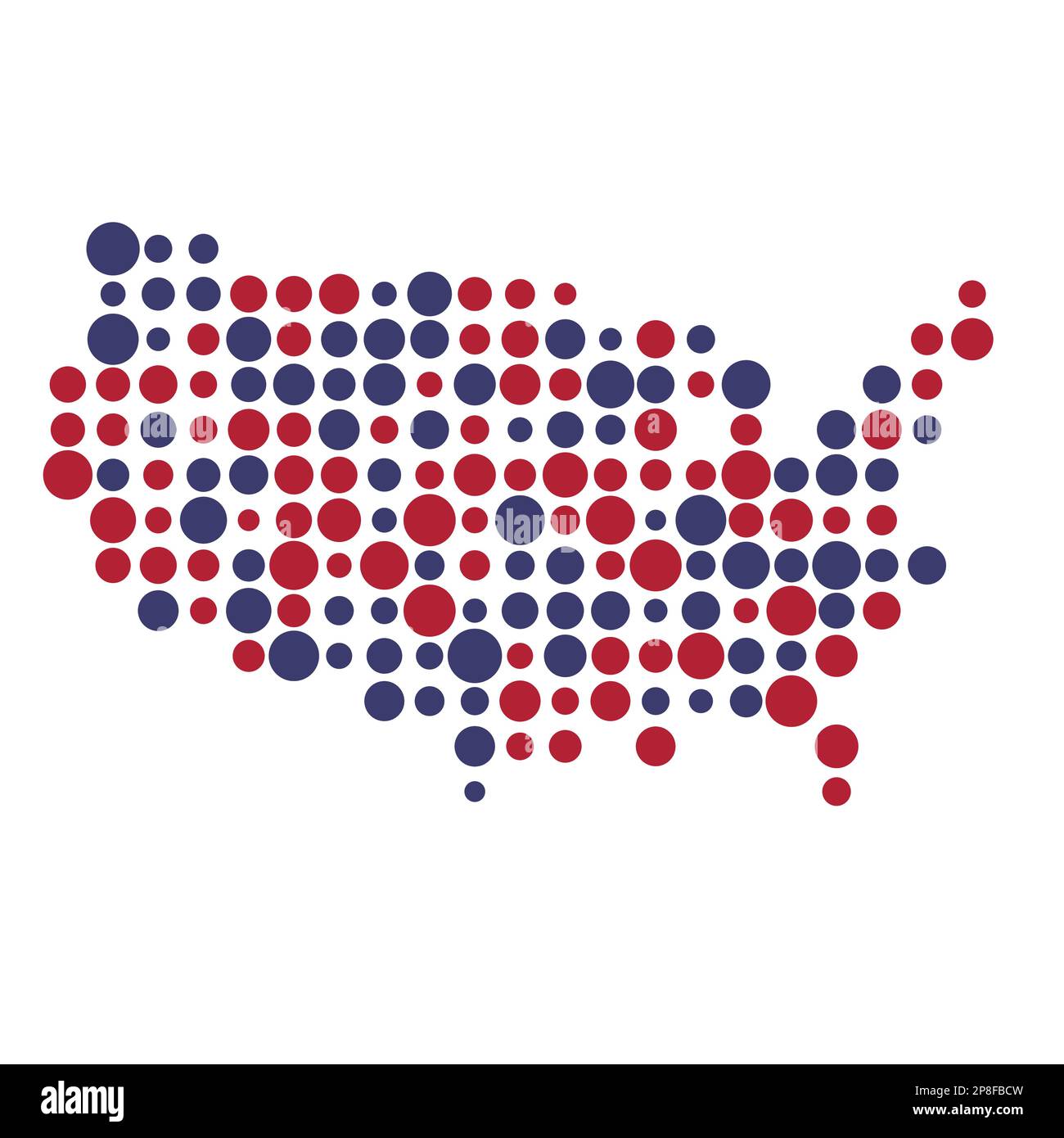 United states Map Silhouette Pixelated generative pattern illustration ...