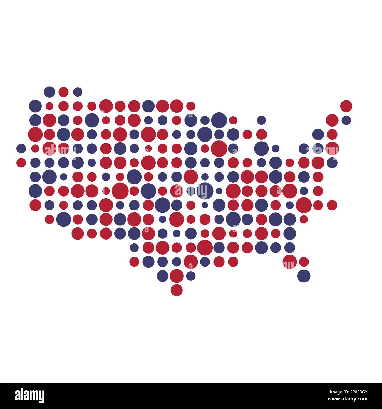 United states Map Silhouette Pixelated generative pattern illustration ...