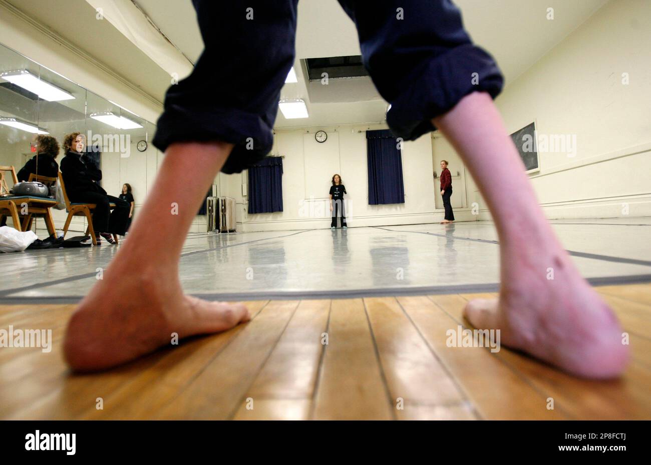 In this photo taken on Oct. 31, 2008, Heidi Latsky, left, Catherine ...
