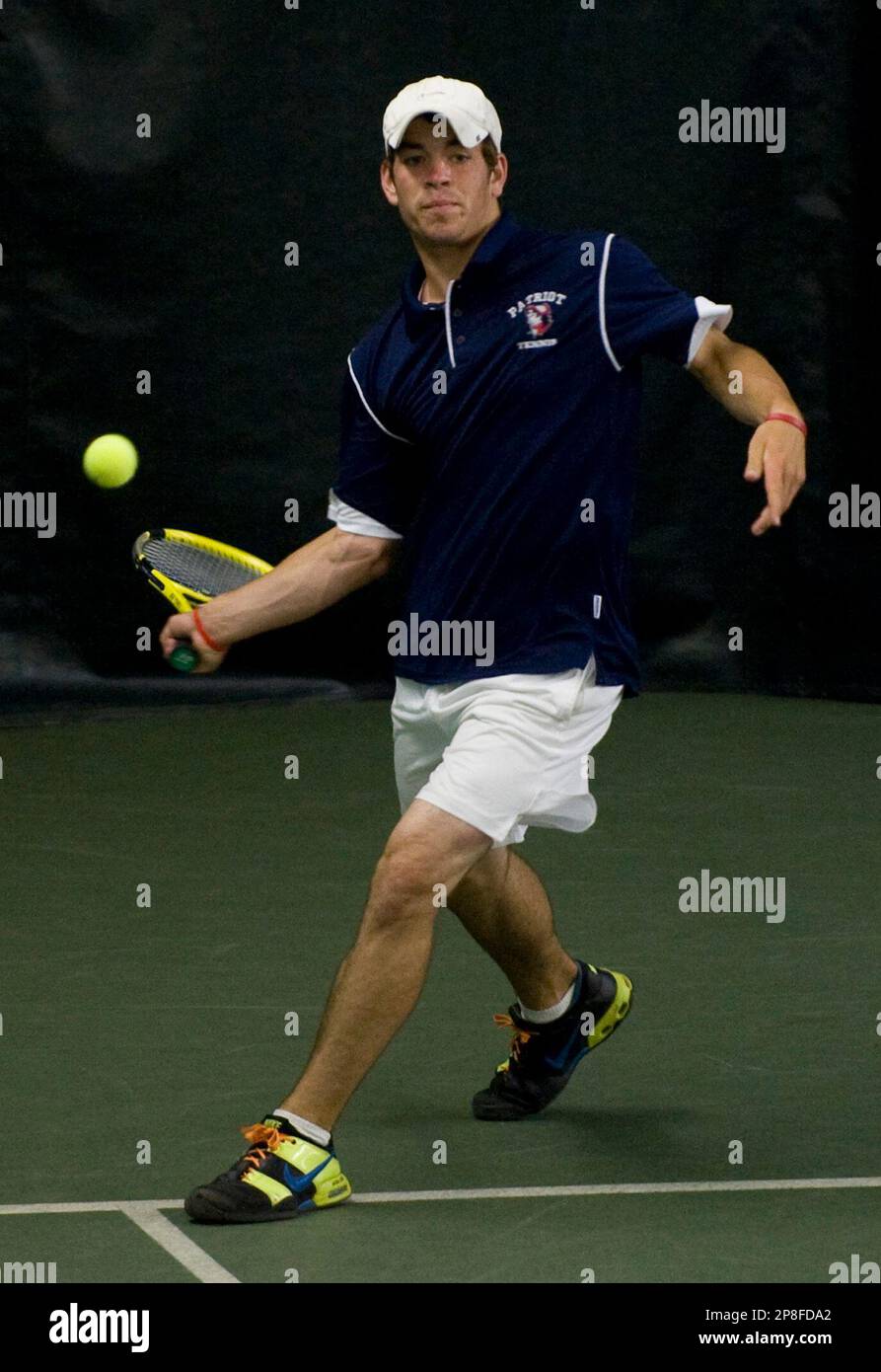 Washington's Jacob Jones returns a volley in the West Virginia High ...