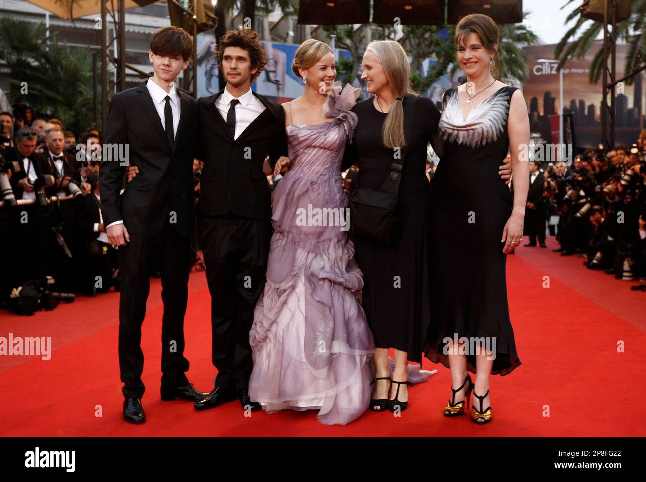 British actor Thomas Sangster, British actor Ben Whishaw, Australian ...