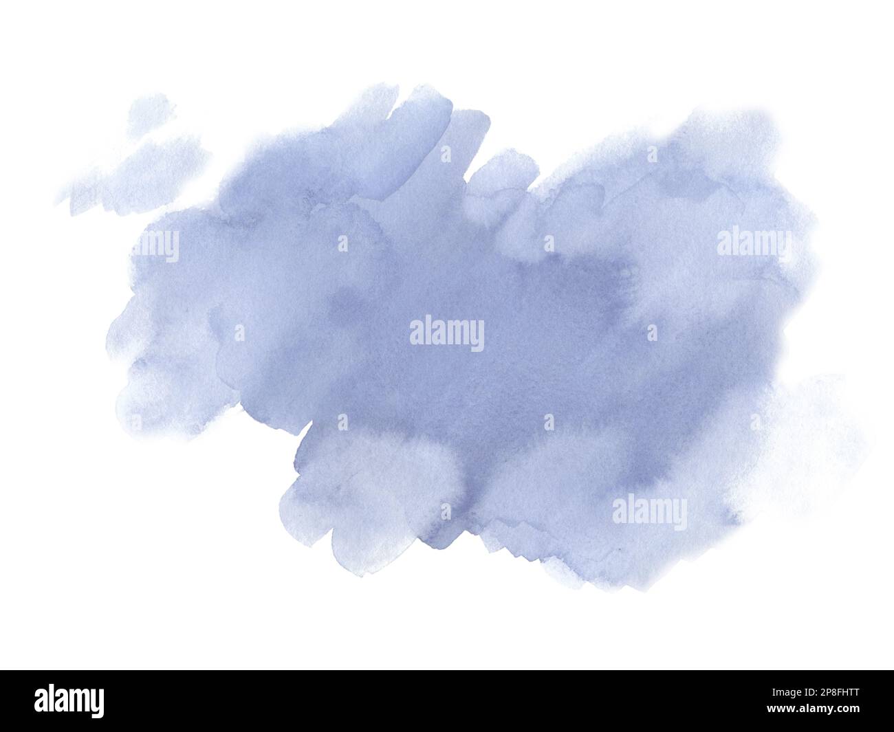 Watercolor washes, stain, strokes of blue, lilac paint. Illustration ...