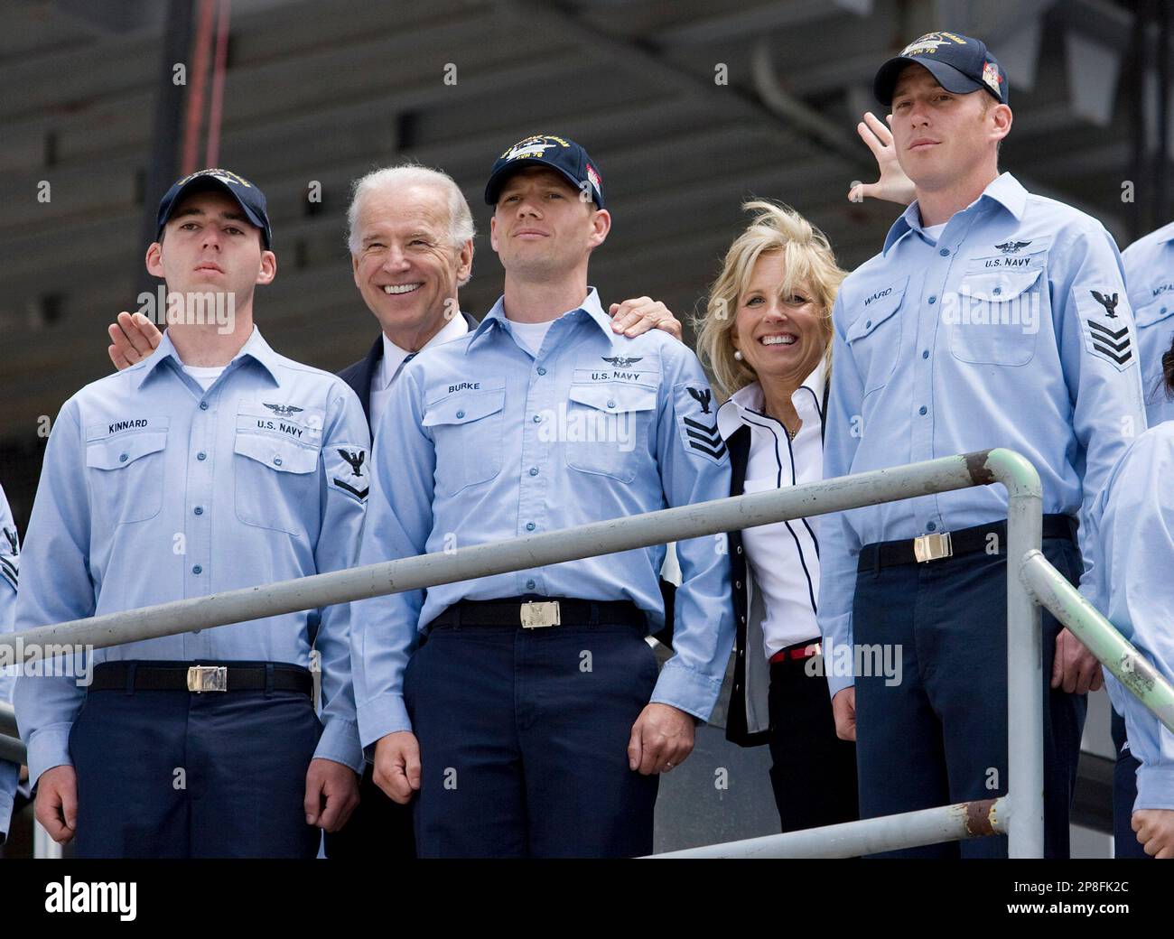 Vice President Joseph Biden, and his wife Dr. Jill, pose for a photo ...